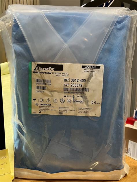 New Atruim 3612 Atrium Oasis Pediatric Dry Suction Water Seal Chest Drain Expired Disposables