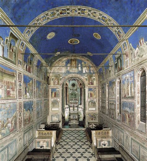 The Chapel Viewed From The Entrance By Giotto Di Bondone