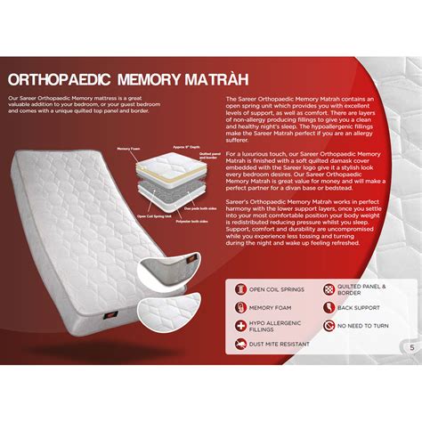 Matrah Ortho Memory Mattress Supportive Comfort Roseland