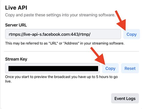 Facebook Live Producer: Setting up your persistent key.