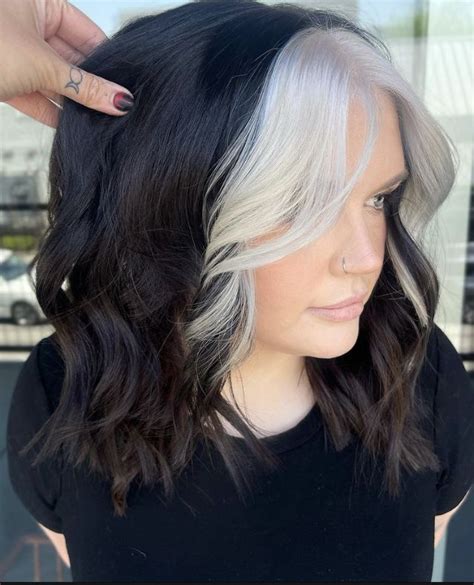 Pin By David Connelly On Dyed Or Bleached Bangs Color Block Hair Hair Inspo Color Hair