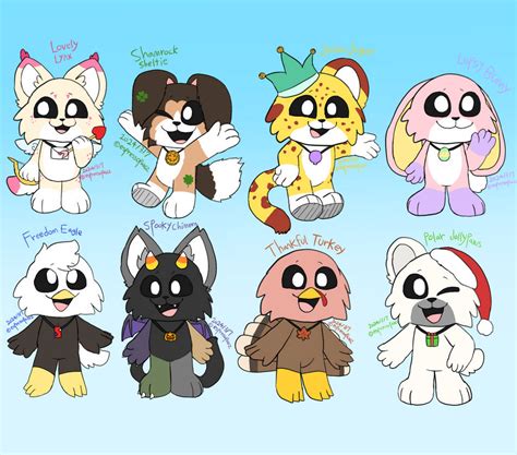 The Holiday Critters Smiling Critters Ocs By Espressopawz On Deviantart