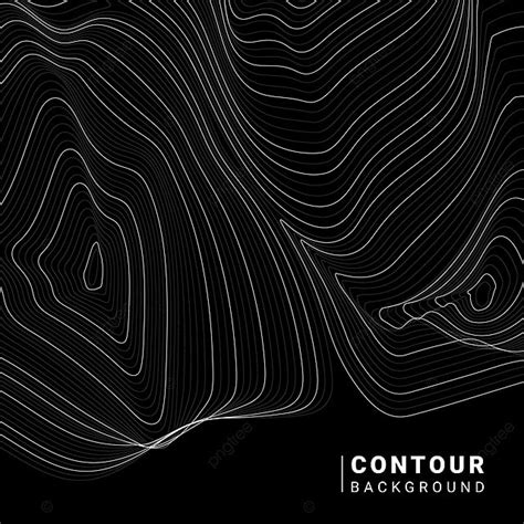 Black And White Abstract Map Contour Lines Background Template Download On Pngtree