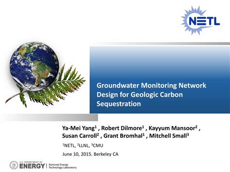 pdf groundwater monitoring network design for geologic carbon