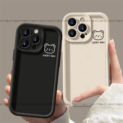 卡通小熊階梯手機殼 防摔軟殼 適用 Iphone 15 Plus 15 Pro Max 保護殼全包防摔 手機保護殼 蝦皮購物