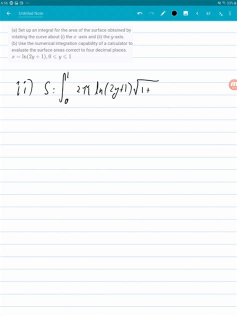 solved a curve on an interval is rotated about an axis a set up the