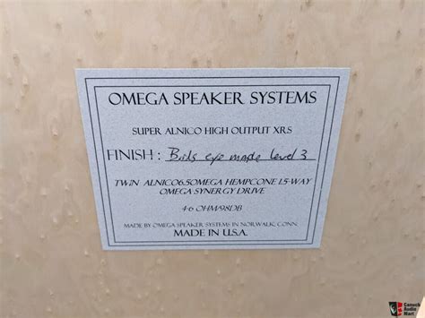 Omega Super Alnico High Output XRS Level 3 Upgraded Photo 3374489
