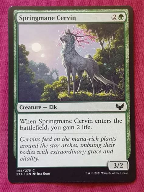 Magic The Gathering Strixhaven School Of Mages Springmane Cervin Green