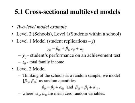 Ppt Chapter 5 Multilevel Models Powerpoint Presentation Free