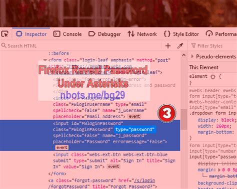 Firefox 力 Show Password Asterisk ScrapersNBots Blog