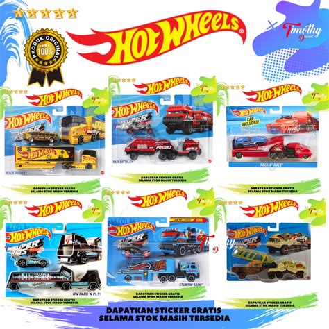 Jual Hot Wheels Super Rigs Truck School Bus Battalion Fossil Dino