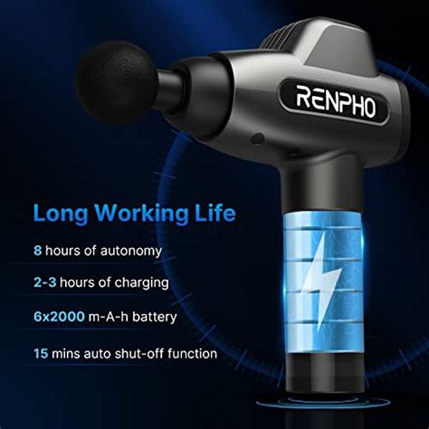 Renpho Professional Muscle Massage Gun Deep Tissue For Athletes Percussion Massager Gun With