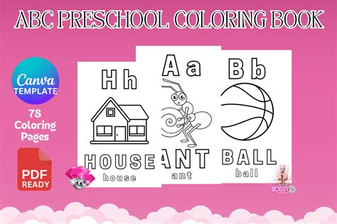Preschool Coloring Book Kdp Template Graphic By Bossy Designs Jamaica