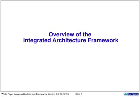 Ppt White Paper Integrated Architecture Framework Powerpoint Presentation Id 6745247