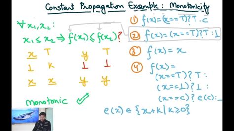 Compiler Design Module 100 1 Example Of Monotonicity Of Constant Propagation Dfa Youtube