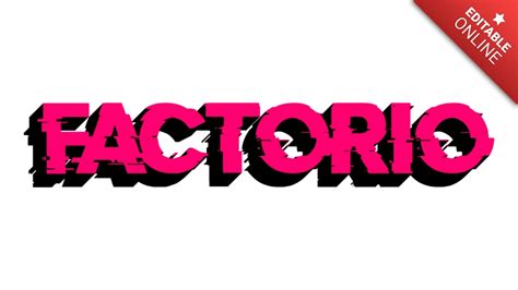 Factorio 3d Pink Glitch Editable Text Effect Generator Factorio 3d Pink Glitch Editable Text Effect Generator