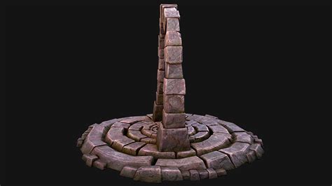 Portal Arch Teleport To Dark Ender Land For Unreal And Unity 3d Model