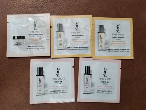 Ysl Pure Shots Light Up Serum Night Reboot Serum Perfect Plumper