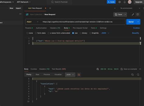 Using Postman To Make Api Calls To My Azure Ai Translate Instance