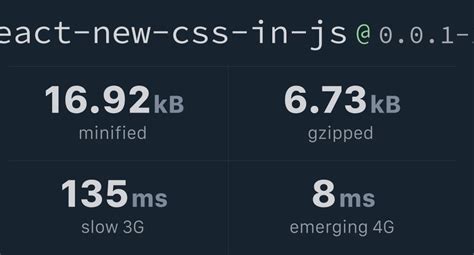 React New Css In Js Bundlephobia