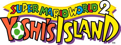 Super Mario World 2 Yoshi S Island Logo Png File Png
