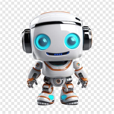 Premium Psd Very Cute And Friendly And Colorful Robot Buddy Happy