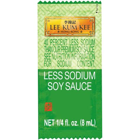 Lee Kum Kee 8 Ml Less Sodium Soy Sauce Packet 500case