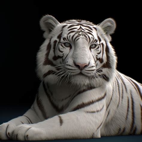 Premium Ai Image Majestic Tiger Illustration