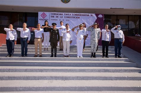 Ayuntamiento De Tapachula Conmemora Día De La Constitución Mexicana