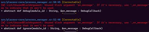 `lintunusedblockargument` Is Triggered By `abstract Def` · Issue 352 · Crystal Amebaameba