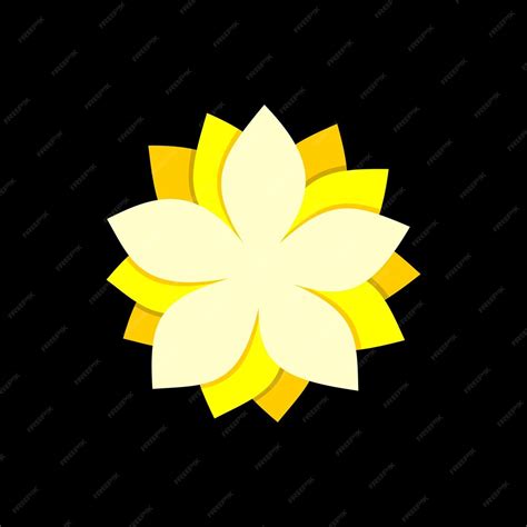 Premium Vector Yellow Jasmine Ornamental Logo Template Illustration
