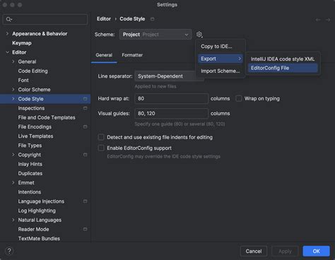Editorconfig Intellij Idea Documentation