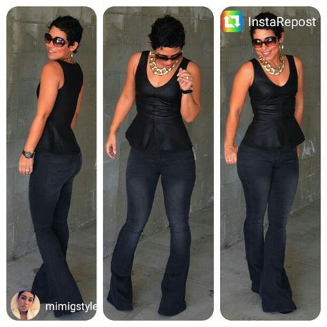 Repost Mimigstyle Leather And Denim Fashion
