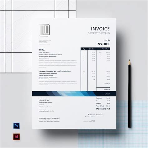 Invoice Mockupdocument On Purple Background Mock Upflat Design Car Dealer Invoice Template