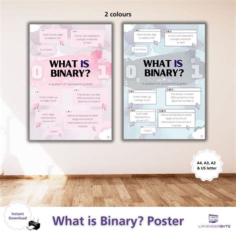 A Level GCSE Cheat Sheet Computer Science Programming Posters Binary