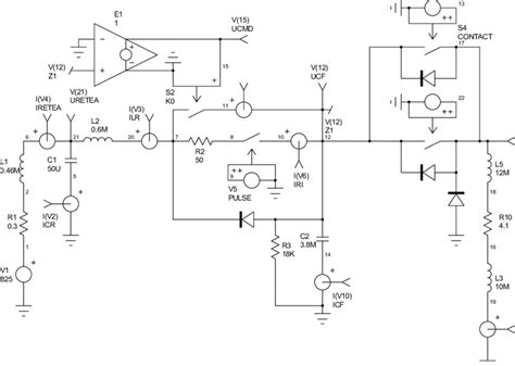 Electric Schema Considering The Filtering Circuit In Spice Download