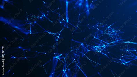 Network connection structure. Big data. Connecting points and lines. Abstract technology ...