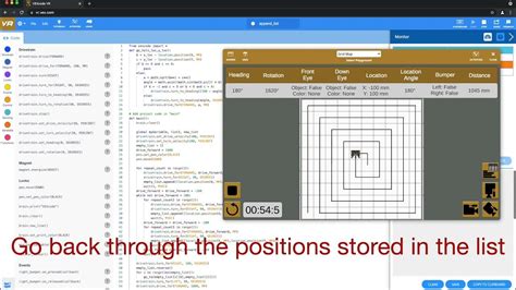 Grid Map Spiral With List Vexcode Vr Python Youtube
