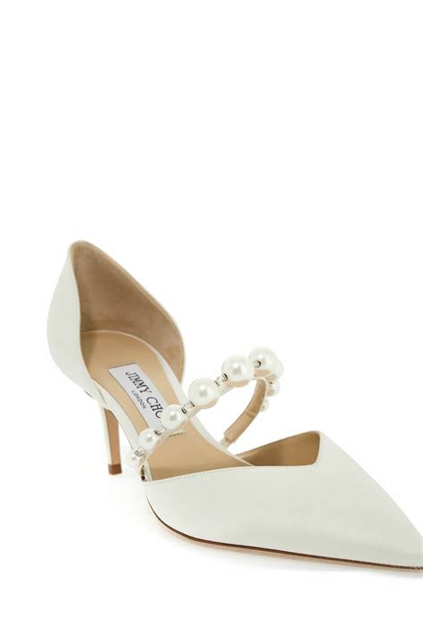 Jimmy Choo Aurelie 65 Pumps With Pearls White Jimmy Choo