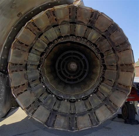 Looking Inside The Exhaust Nozzle Of The General Electric J79 Ge 17