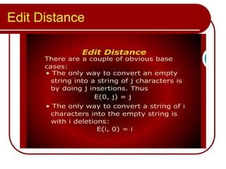 Edit Distance Problem PPT