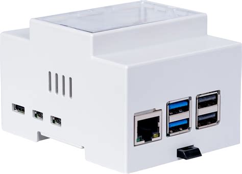Joy It Hutschienengehäuse Für Raspberry Pi 5 Weiß Rb Casep5 07