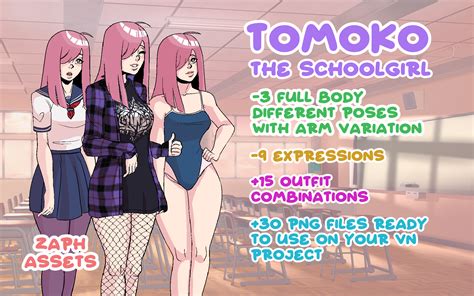 Tomoko The Scoolgirl By Visual Novel Paradise