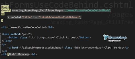 Mvc Or Razorpage Demo