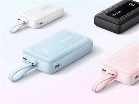 New Anker Zolo Power Bank 20k 30w Built In Usb C Cable Now