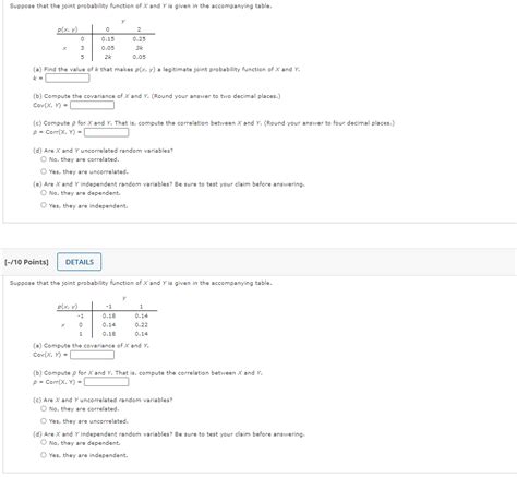 Solved Suppose That The Joint Probability Function Of X And Chegg