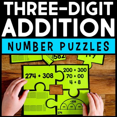 Three Digit Addition Number Puzzles Number Puzzles Number Puzzles