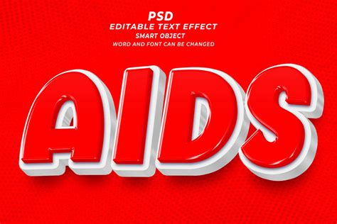 Psd Aid 3d Editable Text Effect Graphic By Truevector · Creative Fabrica