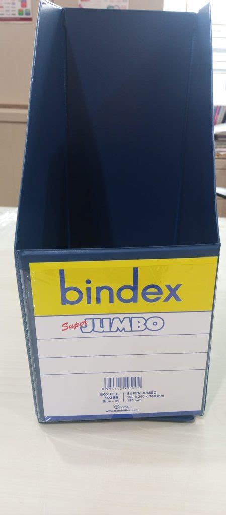 Box File Plastik Bindex Jumbo 1035 Biru Antero Stationery Shop