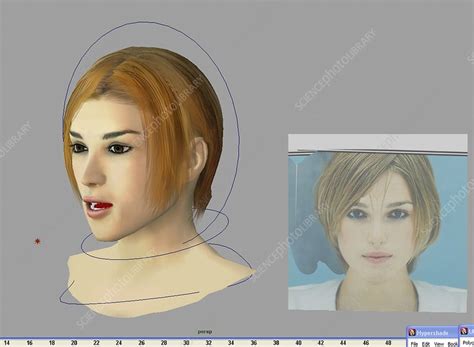 D Virtual Avatar Construction Stock Image C Science Photo Library